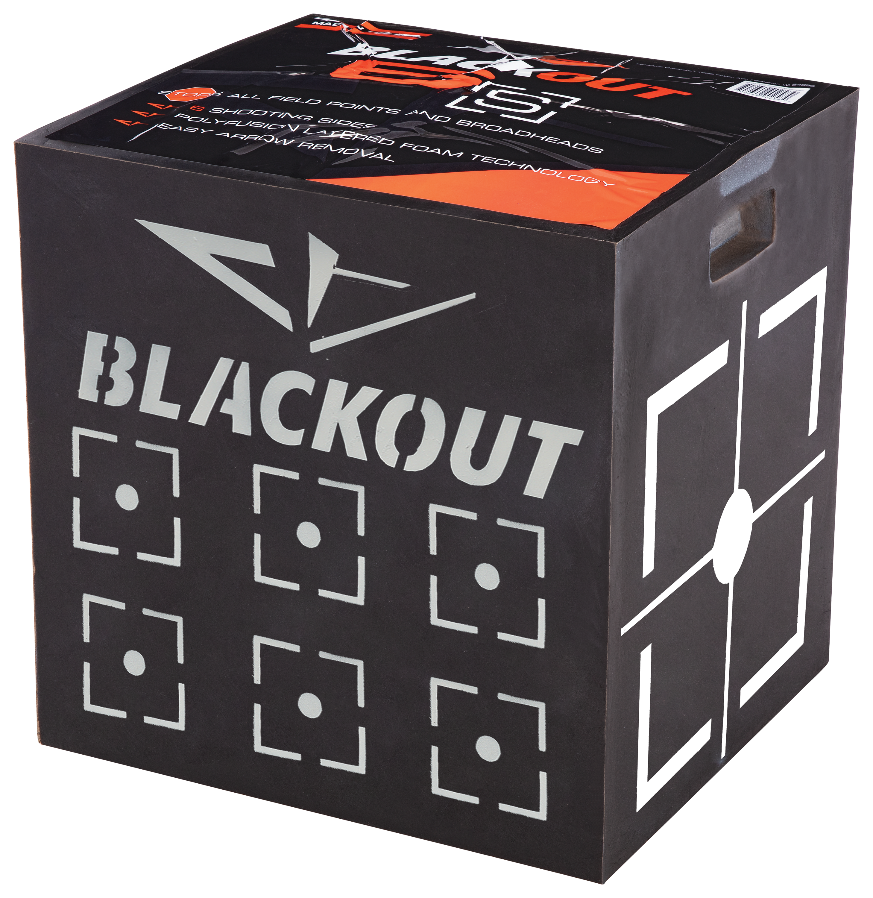 BlackOut 6-Sided Foam Archery Target – Durable & Versatile